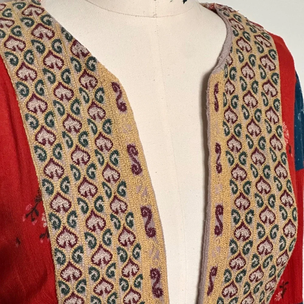 Free People | Dresses | Free People Rare Feelings Red Blue Floral ...